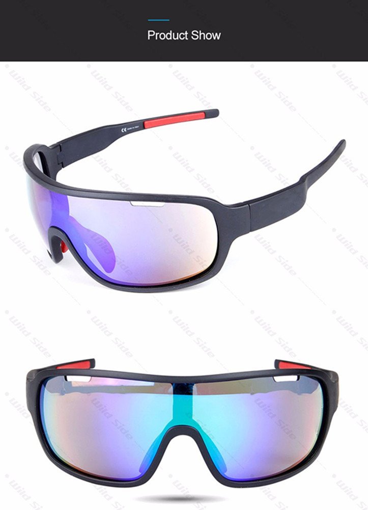 Lorsoul Polarized Sports Cycling Sunglasses Bike Glasses for Men Women Running Driving Fishing Golf Baseball Racing Ski Goggles (White/Red)