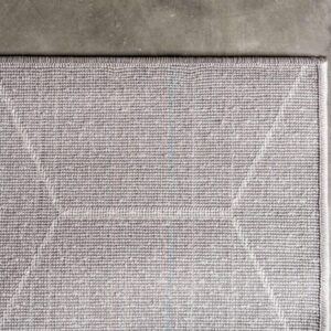 Unique Loom Trellis Frieze Collection Area Rug - Geometric (8' x 10', Light Gray/ Ivory)