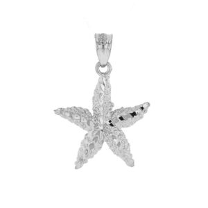 925 sterling silver starfish seastar pendant