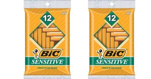 bic sensitive single blade shaver (24 count, sensitive)