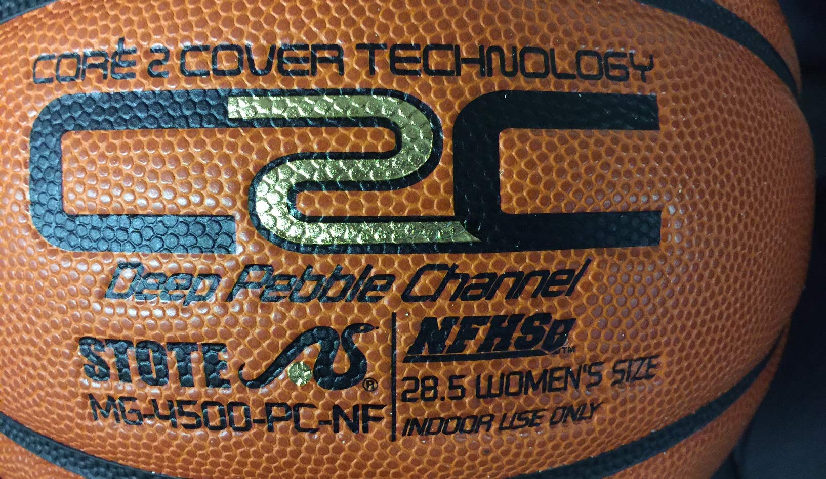 The Rock 28.5" Official Women's Composite Leather Basketball - Superior Air Retention and Durability - Exclusive Patented Unique Deep Pebble Channel Design - Comes w/ Certificate of Authenticity