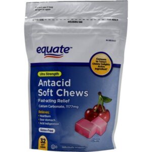 equate ultra strength antacid, cherry, 32 soft chews