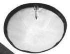 Judaica Place Linen Kippah 7" Diameter - Black