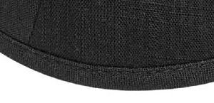 Judaica Place Linen Kippah 7" Diameter - Black