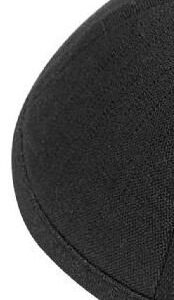 Judaica Place Linen Kippah 7" Diameter - Black