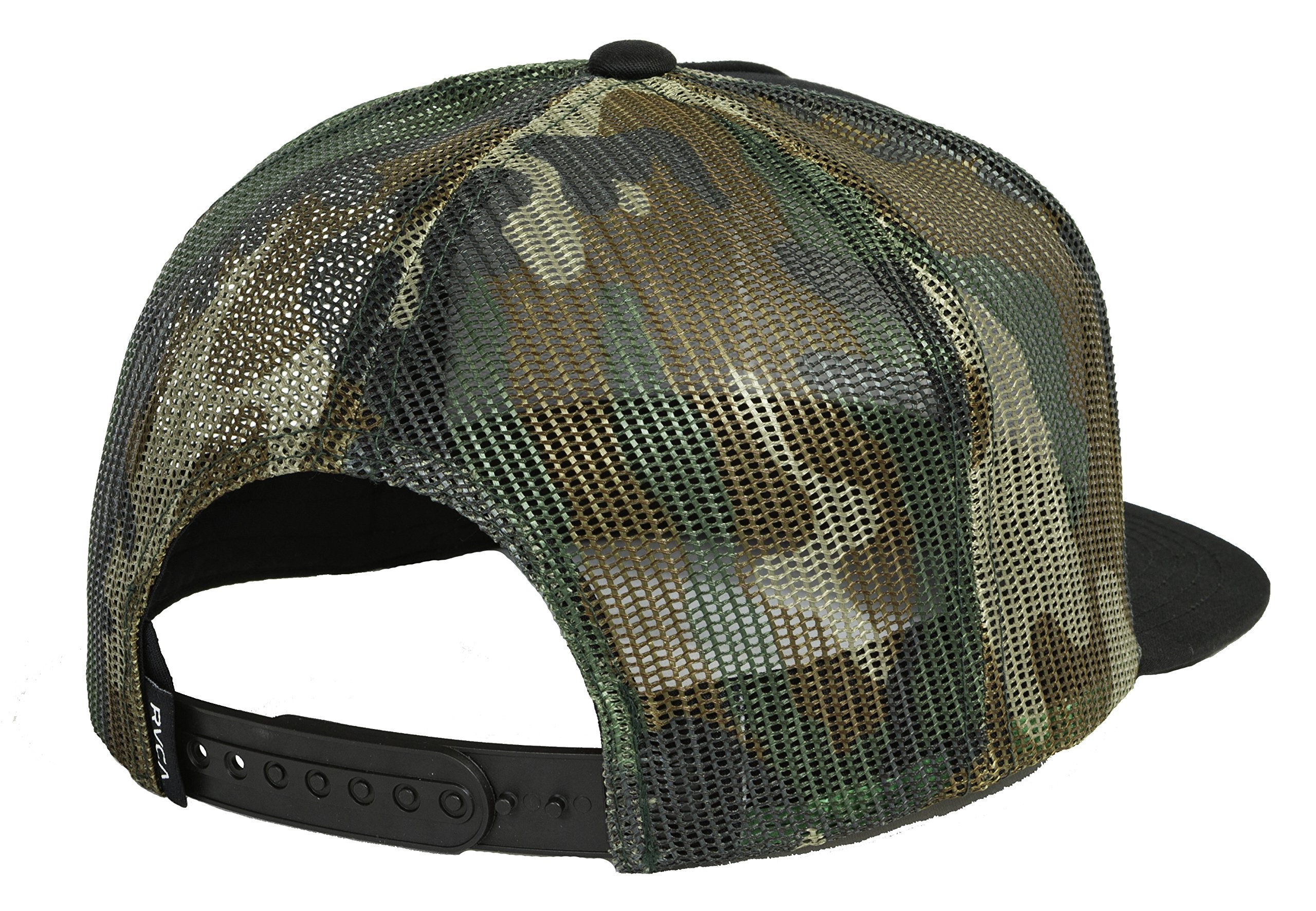 RVCA Men's VA All The Way Truck Hat (One Size, Black/Camo)