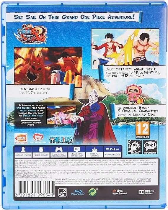 One Piece Unlimited World Red Deluxe Edition (PS4)