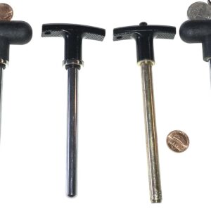 SB DISTRIBUTION LTD SBDs World Class MAGNETIC Pin, Tensile (3/8" Dia 4-1/4" Locking Space) w/BLACK T Handle Knob - Universal Weight Stack Replacement SELECTOR KEY