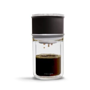 fellow stagg [x] pour-over coffee maker set - kit includes stagg [x] pour-over dripper, stagg double wall glass carafe, and 20 paper filters