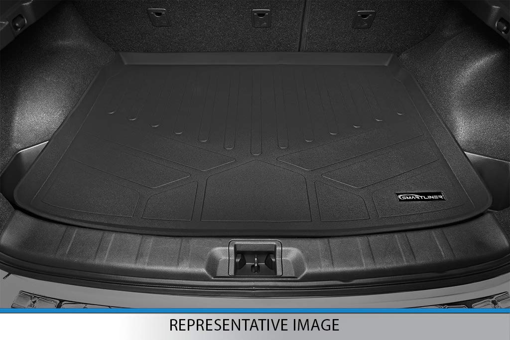 MAXLINER Floor Mats 3 Rows and Cargo Liner Behind 3rd Row Set Black Compatible with 2016-2021 Dodge Durango with 2nd Row Bucket Seats