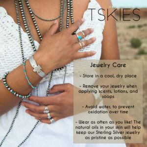 Turquoise Skies TSKIES Stamp Dancer: Sage Twist Sterling Silver Stacker Bracelet (small)