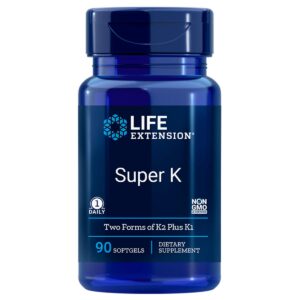 life extension super k with advanced k2 complex softgels,90 count