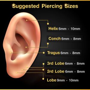 BanaVega 2PCS Steel Internally Threaded Labret 16g 1/4 6mm 3mm Clear Crystal Marilyn Monroe Lip Earrings Tragus Piercing Jewelry 0273