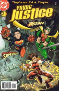 young justice #1 vg ; dc comic book | peter david robin superboy impulse