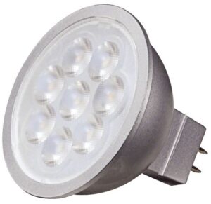 satco 6.5 watt; led mr16 led; 3000k; 25' beam spread; gu5.3 base; 12 volt ac/dc - s9491 (12 led bulbs)