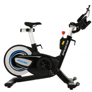 Sunny Health & Fitness ASUNA 6100 Sprinter Cycle Exercise Bike - Magnetic Resistance Belt Rear Drive, 350 lb Max Weight with RPM Cadence Sensor, Dual Foot Cage/Clipless (SPD) Pedals