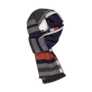 melifluos designed in spain scarf for men reversible elegant classic cashmere feel scarves for spring fall winter (ta04-2)