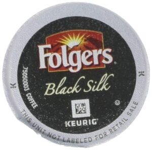 folgers black silk dark roast coffee, 72 k cups for keurig makers, 18 count (pack of 4)