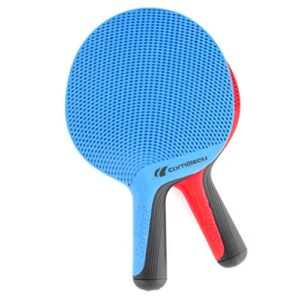 cornilleau eco design table tennis duo set (2 bats), red/blue