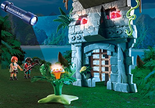 Playmobil Hidden Temple with T-Rex Building Set, Multi