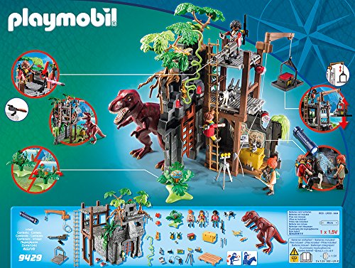 Playmobil Hidden Temple with T-Rex Building Set, Multi