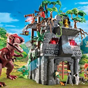 Playmobil Hidden Temple with T-Rex Building Set, Multi