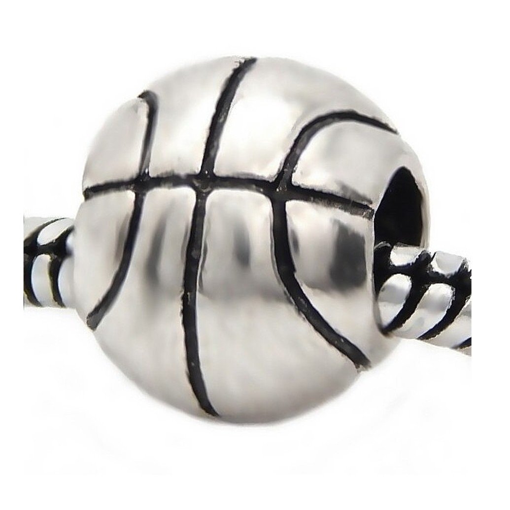 Basketball Charm Bead for Bracelets