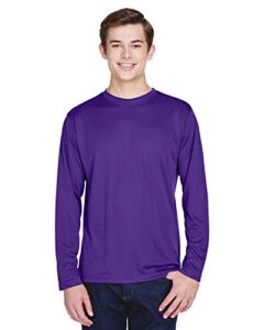 team 365 men's zone performance long-sleeve t-shirt m sport purple