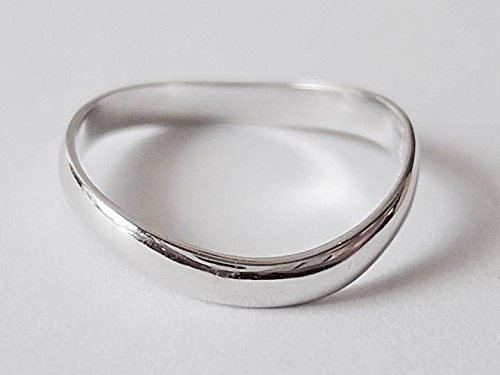 SOVATS Chic Thumb Ring for Women 925 Sterling Silver Rhodium Plated - Simple, Stylish &Trendy Nickel Free Ring, Size 6