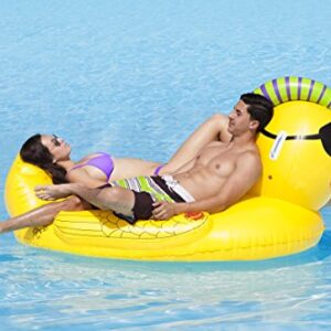 SportsStuff PUNK PIRATE DUCK Pool and Lake Float, Yellow, 70 inches