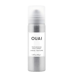 ouai texturizing hair spray travel size - lightweight hair spray & dry shampoo - adds texture & volume, absorbs oil and instantly refreshes strands - paraben & sulfate free - 1.4 fl oz