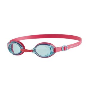 speedo jet junior goggles (ecstatic pink/aquatic, one size)