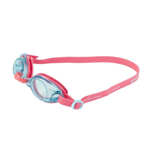 Speedo Jet Junior Goggles (Ecstatic Pink/Aquatic, One Size)