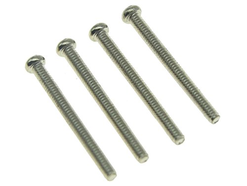 KAISH Pack of 20 American Thread Humbucker Pickup Height Screws Guitar Humbucker Pickup Screws with Springs for Gibson/EMG/Seymour Duncan/Dimarzio Nickel