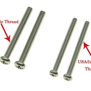 KAISH Pack of 20 American Thread Humbucker Pickup Height Screws Guitar Humbucker Pickup Screws with Springs for Gibson/EMG/Seymour Duncan/Dimarzio Nickel