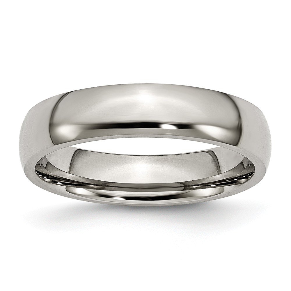 Sonia Jewels Size 7 - Titanium 5mm Polished Wedding Band