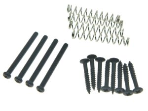 kaish american thread humbucker pickup height screws humbucker pickup ring pickup surround frame mounting screws springs for gibson/emg/seymour duncan/dimarzio black