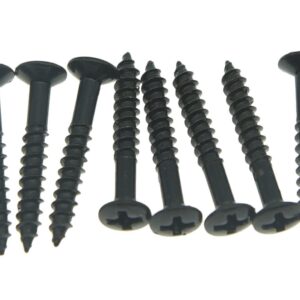 KAISH American Thread Humbucker Pickup Height Screws Humbucker Pickup Ring Pickup Surround Frame Mounting Screws Springs for Gibson/EMG/Seymour Duncan/Dimarzio Black