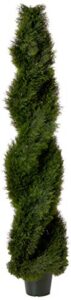 nearly natural double pond cypress spiral topiary uv resistant (indoor/outdoor)