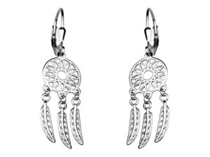 sofia milani - 925 sterling silver earrings for women - dream catcher dangle earrings - 20450