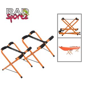 RAD Sportz Portable Kayak Easy Stands Fold for Easy Storage Carry Bag Included Yellow