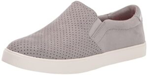 dr. scholl's shoes women's madison slip on fashion sneaker, grey cloud microfiber, 9