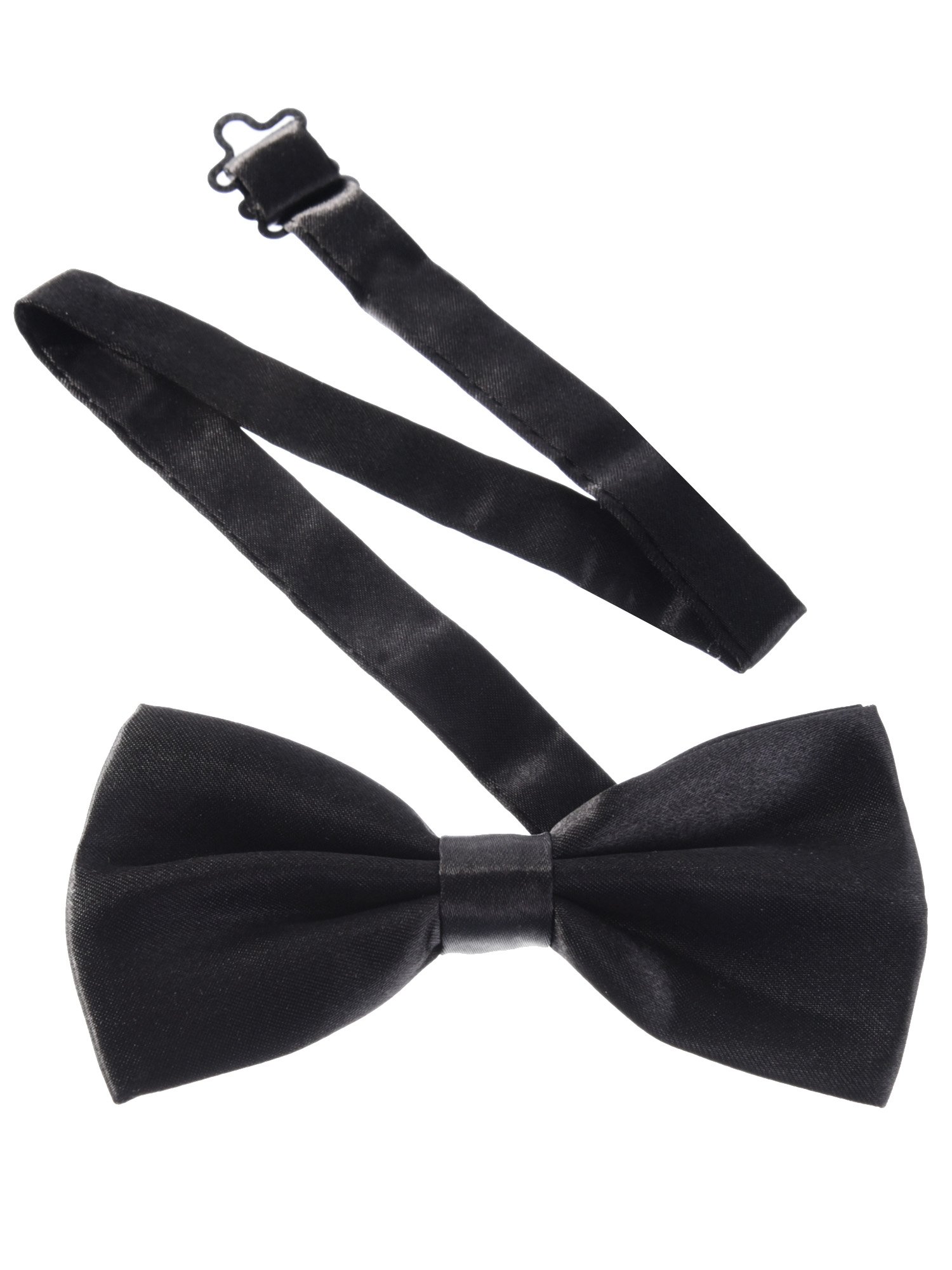 Sumind Men's Pre-Tied Bow Ties Tux Bowtie Adjustable Formal Neck Bowtie for Parties (Black, 1 Piece)