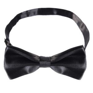 Sumind Men's Pre-Tied Bow Ties Tux Bowtie Adjustable Formal Neck Bowtie for Parties (Black, 1 Piece)