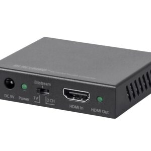 Monoprice Blackbird 4K HDMI Audio Extractor - 18Gbps, HDCP 2.2, 4K@60Hz, YCbCr 4:4:4, Digital And Analog Out