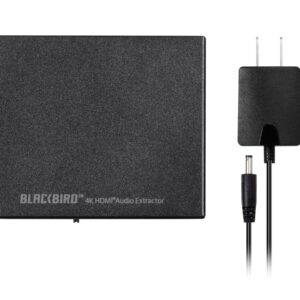 Monoprice Blackbird 4K HDMI Audio Extractor - 18Gbps, HDCP 2.2, 4K@60Hz, YCbCr 4:4:4, Digital And Analog Out