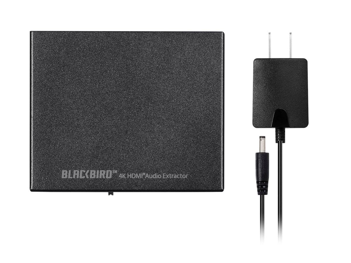 Monoprice Blackbird 4K HDMI Audio Extractor - 18Gbps, HDCP 2.2, 4K@60Hz, YCbCr 4:4:4, Digital And Analog Out