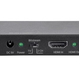 Monoprice Blackbird 4K HDMI Audio Extractor - 18Gbps, HDCP 2.2, 4K@60Hz, YCbCr 4:4:4, Digital And Analog Out