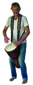 djembe belt deluxe afrikamotiv, djembe backpack