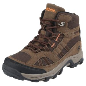 northside unisex-kid's rampart mid hiking boot, medium brown, 6 medium us big kid